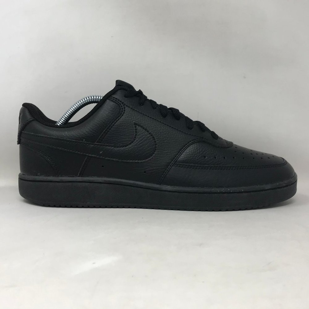 Nike Mens Court Vision Low Cd5463-002 Black Leather R… - Gem